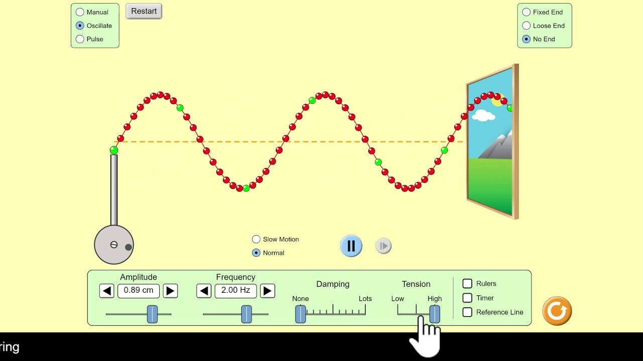 ‪‪Wave on a String‬ - PHET Tutorial