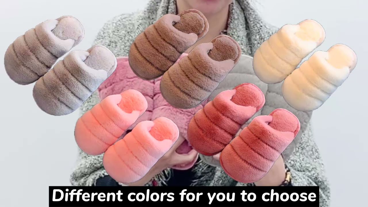 8146 Fluffy Fur Kids Slippers