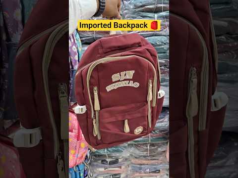 Imported Backpack 🎒 | Madanpura Bag Market Mumbai #madanpura #wholesale #shortsfeed #tranding