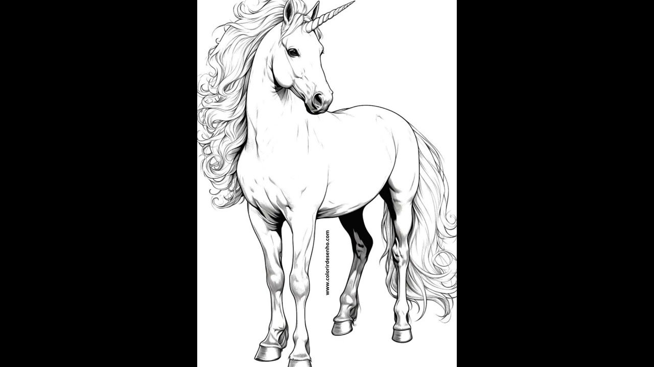 Free Printable Unicorn Coloring Pages 176