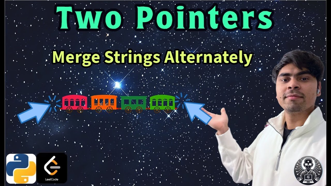 LeetCode 1768 | Merge Strings Alternately | Python Solution Explained | AlgoYogi