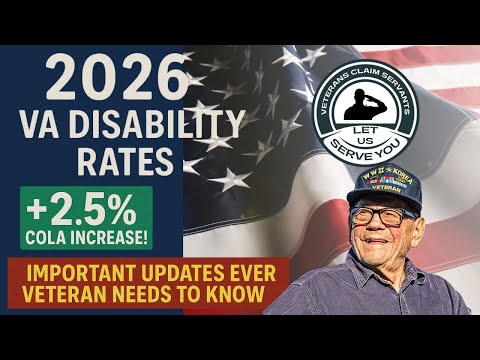 2026 VA Disability Rates! Projected COLA Increase In 2026 VETERANS!