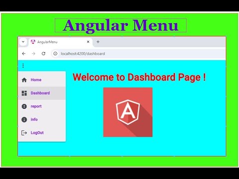 create sidenav menu bar in angular using material UI components | |Angular 18 - Material UI Tutorial