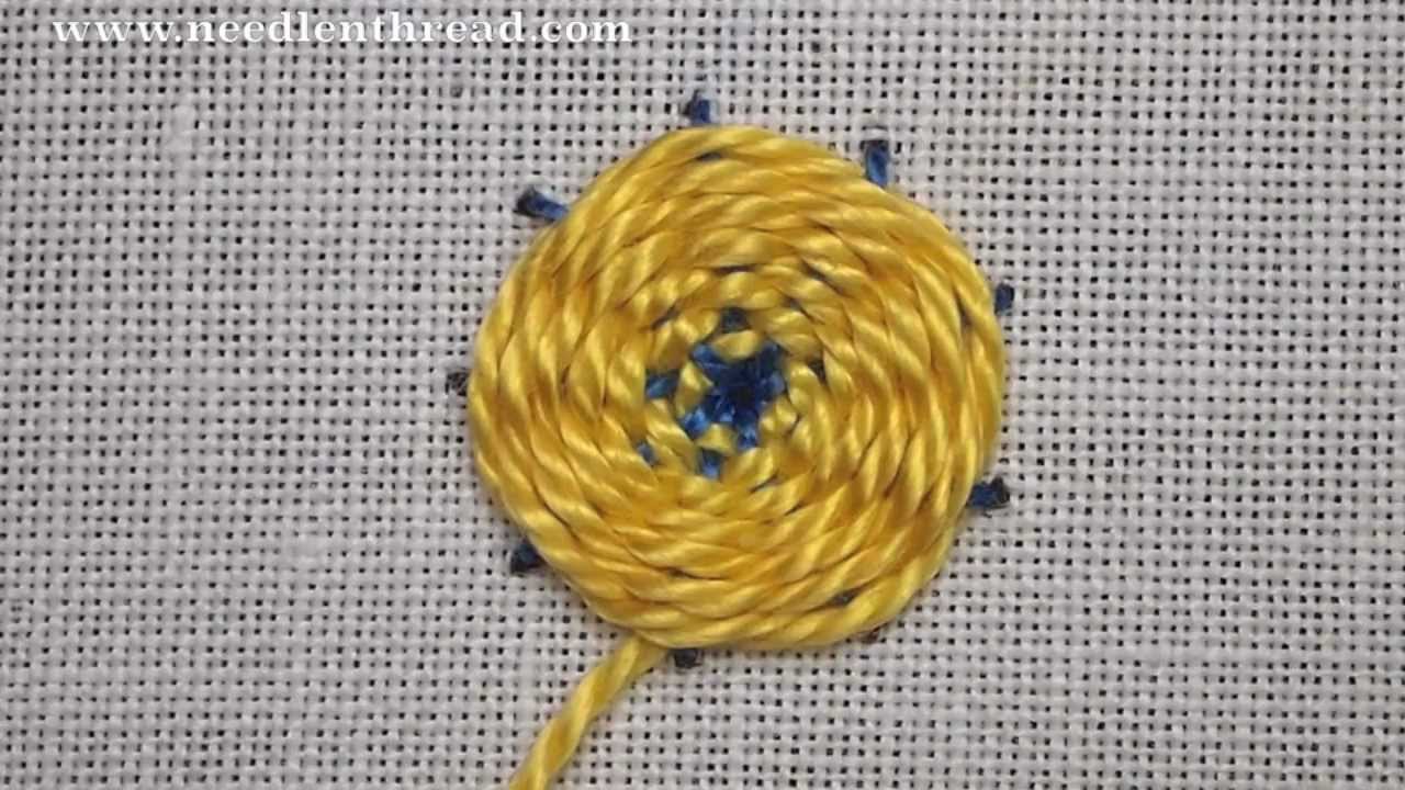 Woven Wheel / Woven Spider Web Stitch