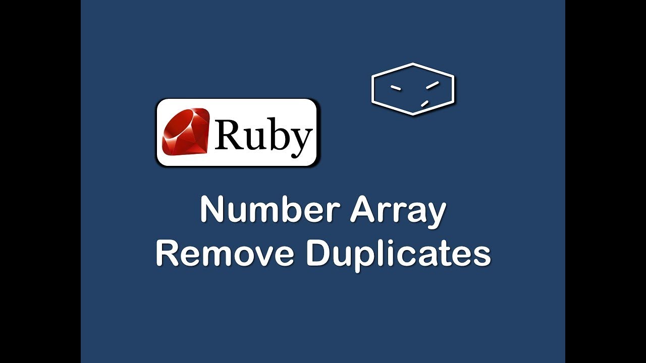 number array remove duplicates in ruby