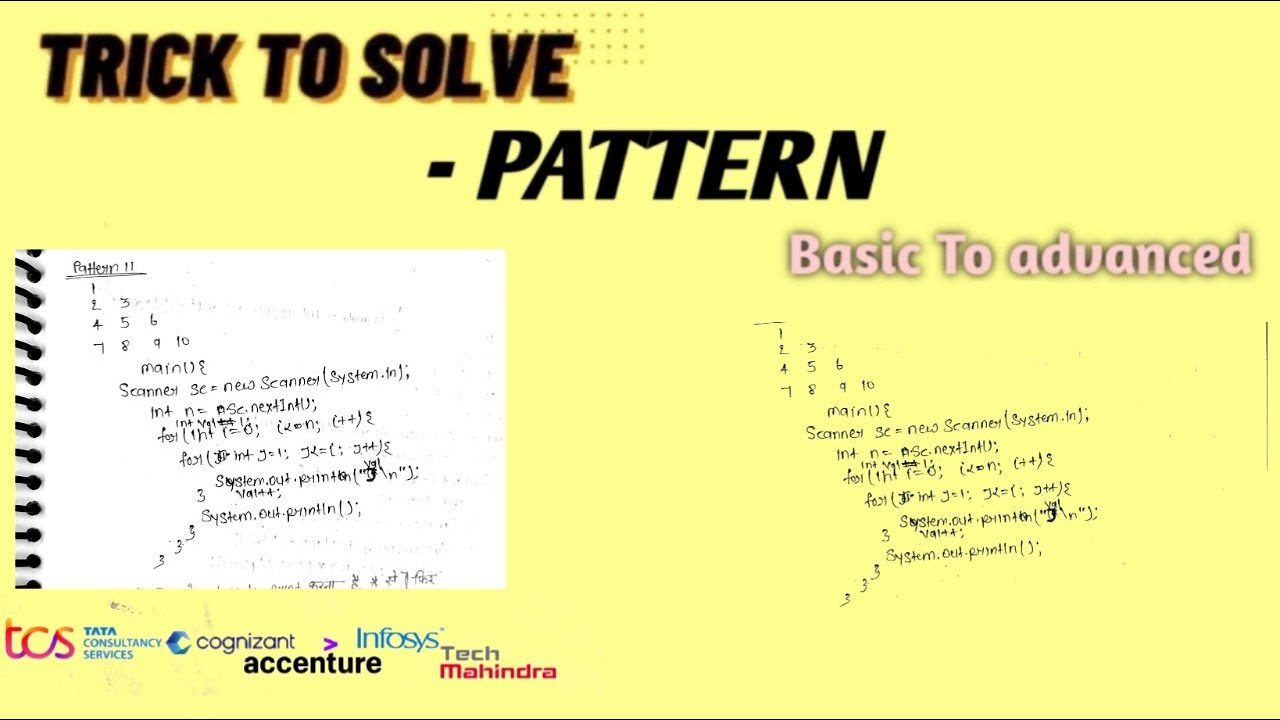 Number Pattern Program in Java | Number Change Pyramid Pattern