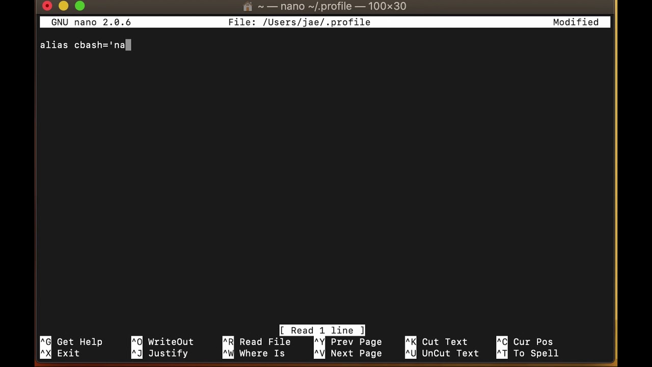 Bash Templates & Creating Aliases CLI
