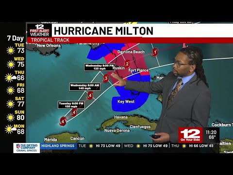 Hurricane Milton downgraded to Cat. 4 as Florida braces for impact