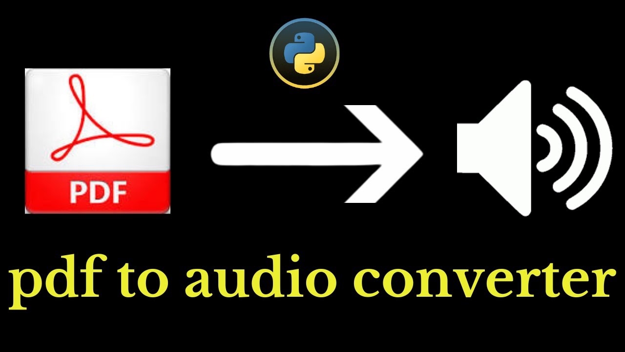 Pdf to Audio Converter using Python