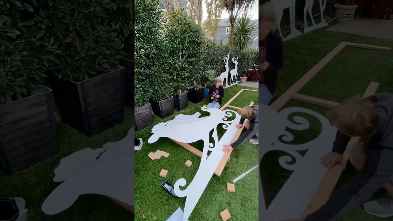 How to make a life-size Santa’s Sleigh Display - template is available on my Etsy store.
