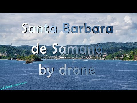 Santa Barbara de Samana by drone view