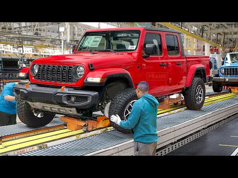 Inside US Best Mega Factory Producing the Massive Jeep Gladiator - Production Line