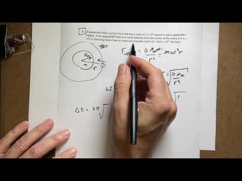 Calculating the orbital period for a spacecraft around a small moon (not a space station.