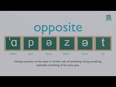 How to pronounce opposite ?
