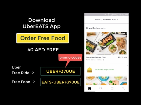 Order Free Food from UberEATS - Download App and Register