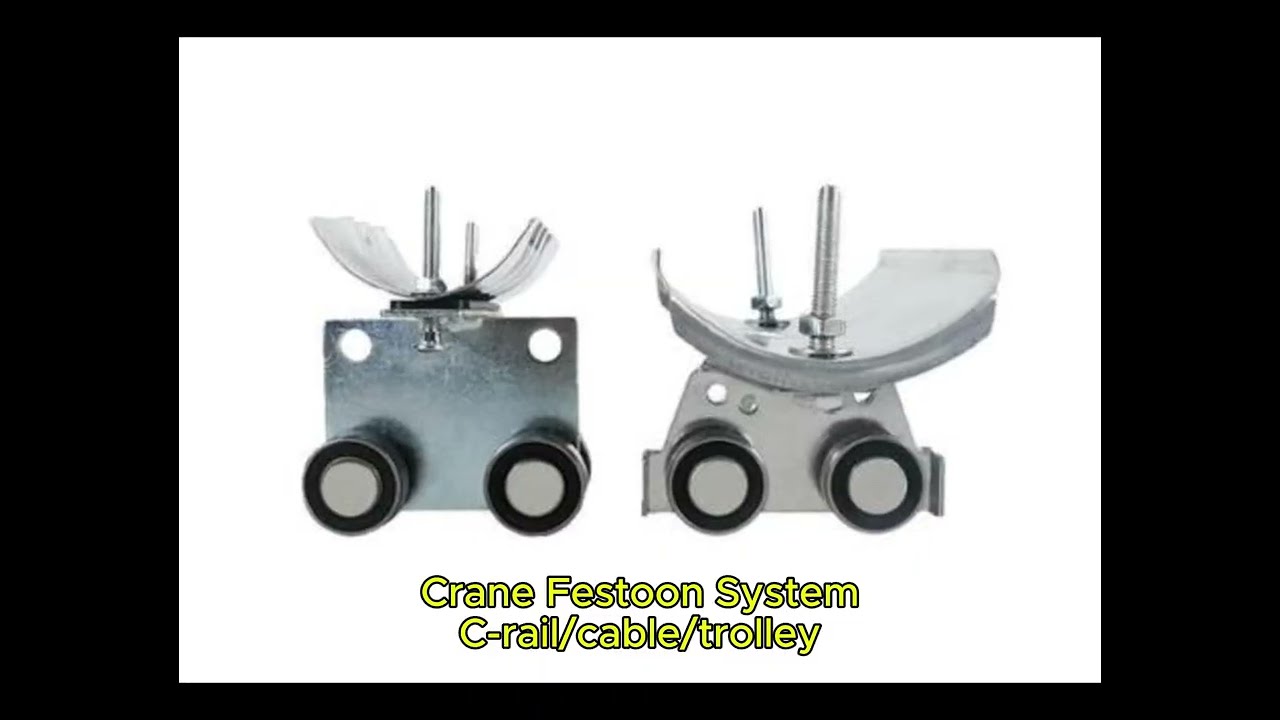Crane Festoon Power Supply System: C-rail, Cable, Trolley #festoon #crane