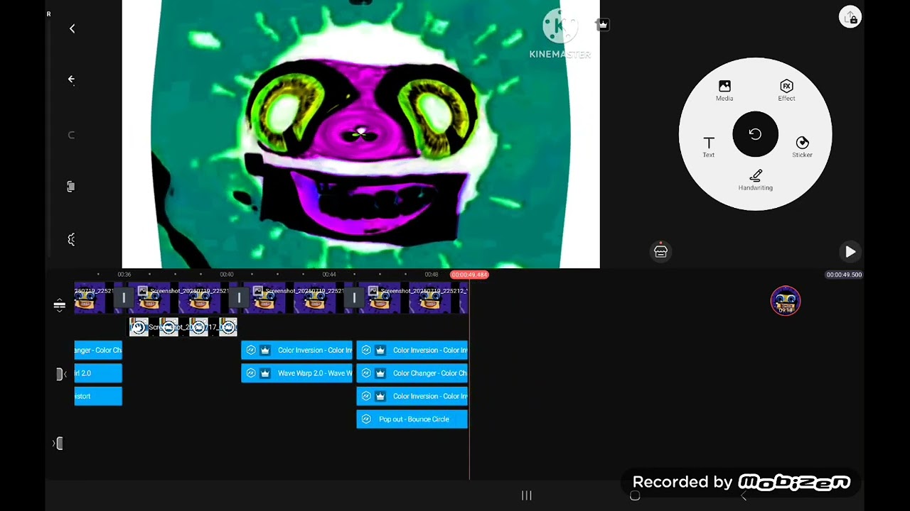 How to make a picture of klasky csupo effects on kinemaster