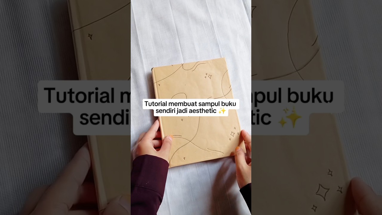 Tutorial Membuat Sampul Buku Aesthetic ✨ #diy #school #tips #sampulbuku #cover