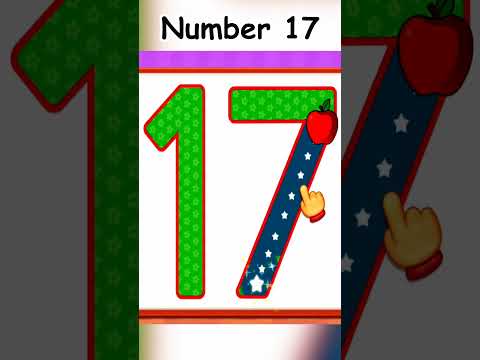 We learn to write the number 17 in ENGLISH