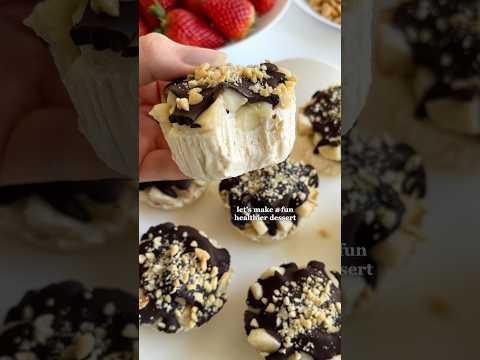 Healthier Dessert Idea: Frozen Yogurt Bites???? #healthydesserts #healthyrecipes #easyrecipes