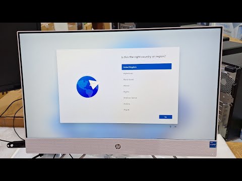 How to install Windows 11 Pro on HP All-in-one pc || HP Aio Unboxing