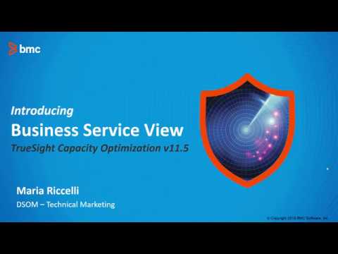 Introducing Business Service View | TrueSight Capacity Optimization