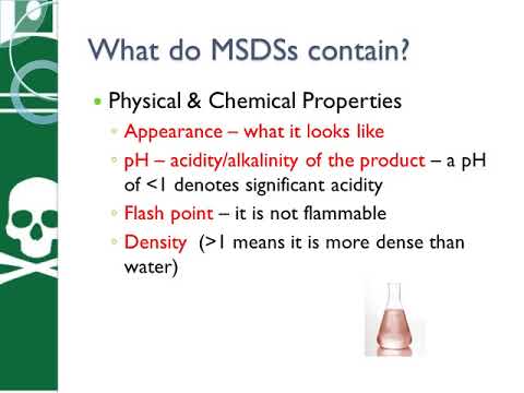 material safety data sheet MSDS | Safety data sheet training SDS