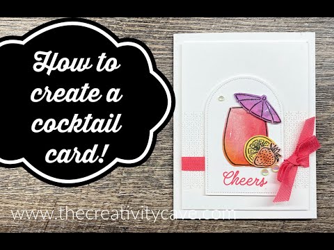 How to create a Celebratory Sips Card with Designer Paper