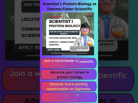 🔬 Scientist I, Protein Biology at Thermo Fisher Scientific.