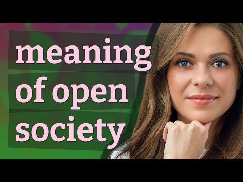 Open society | meaning of Open society