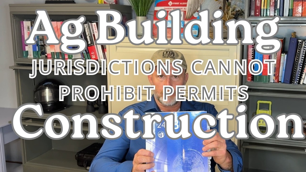 Agricultural Exemption Building Permits || No Structural or Means of Egress Requirements for Ag!