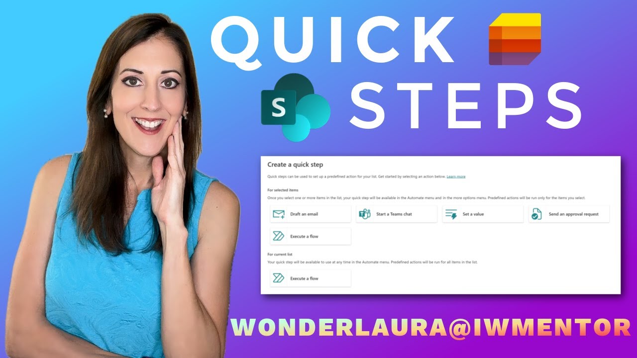 SharePoint: Productivity with Quick Steps in an Hour