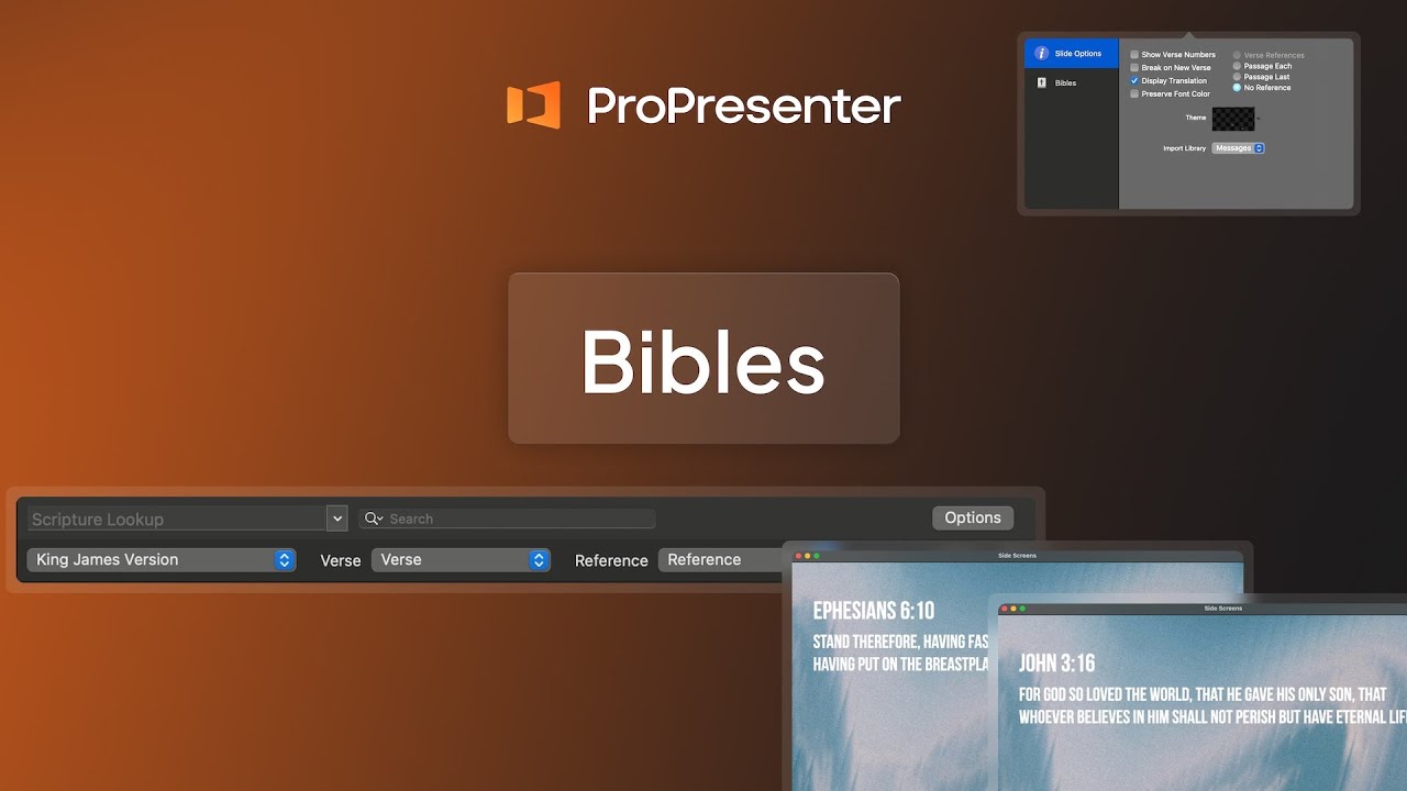 ProPresenter-  Bibles