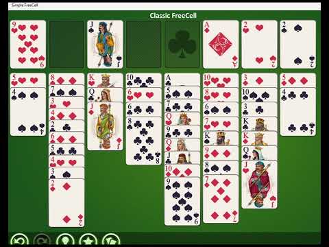 HOW TO PLAY FREECELL SOLITAIRE GAME NO 288047 - LIVE PLAY - RANDOM MODE FOR BEGINNER #freecell