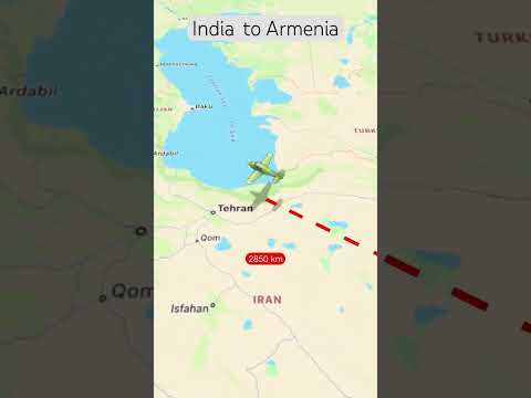India to Armenia flight distance #