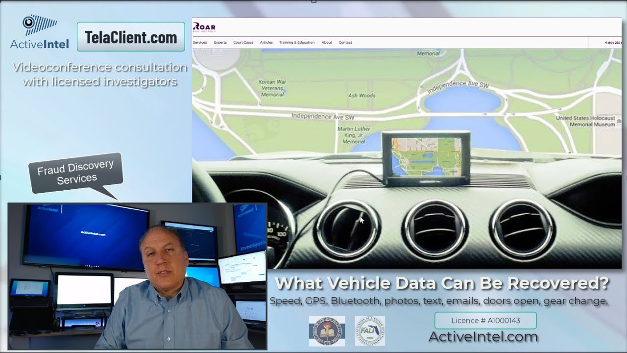 Vehicle Data Download For Cases - GPS, speed, lights, Bluetooth data