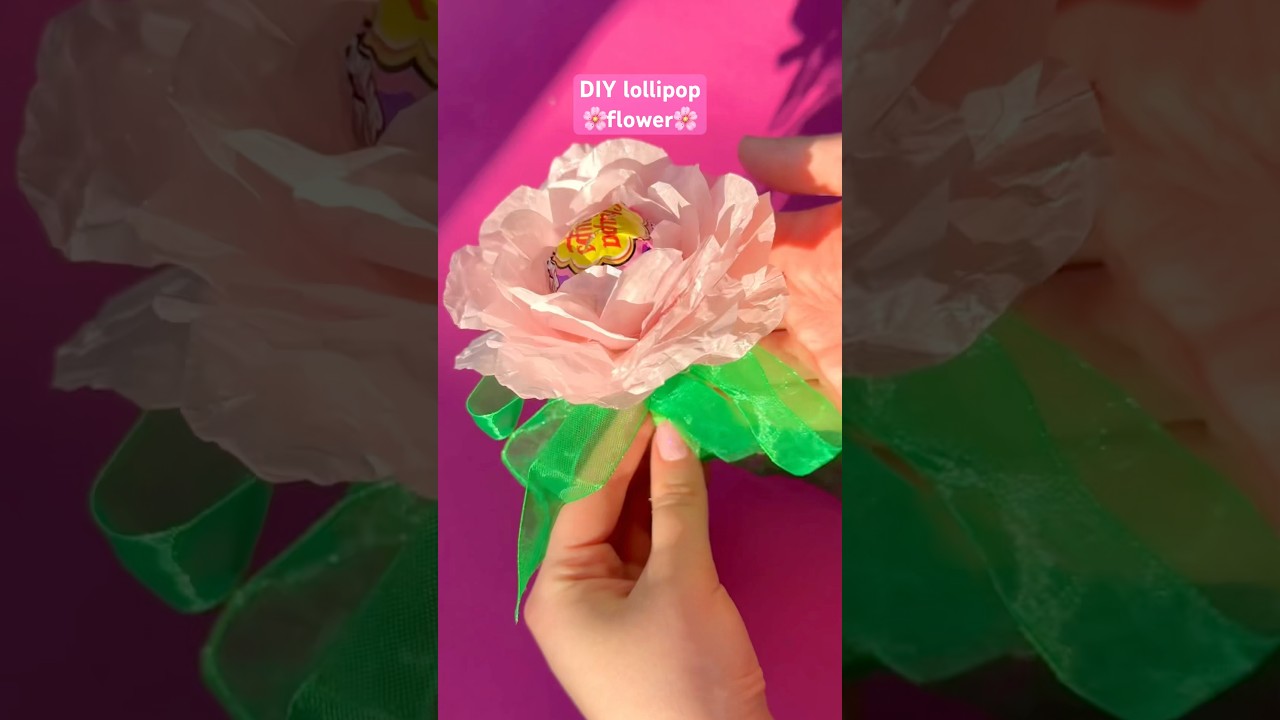 DIY lollipop flower🌸 Valentine’s Day gift idea💕