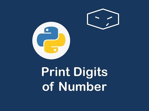 Learn print digits of number in python - Mind Luster