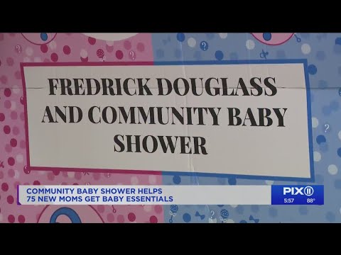 Community baby shower at NYCHA development helps moms get baby essentials