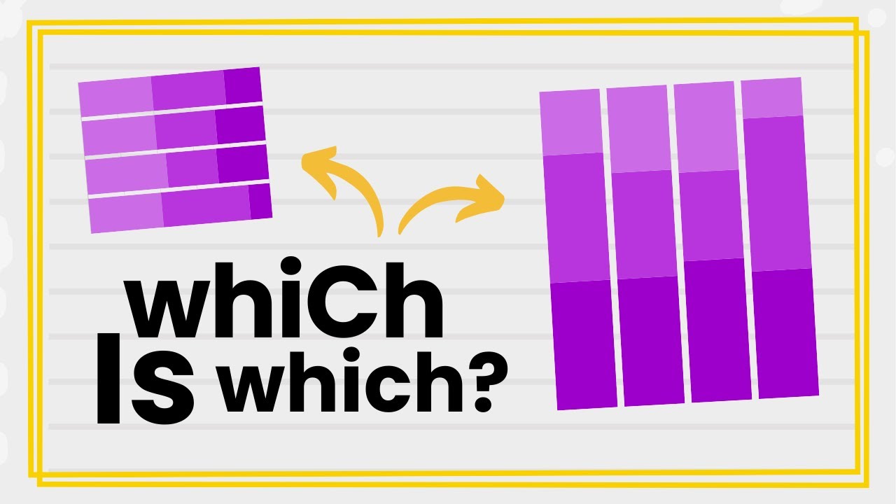 Rows And Columns - Remember The Difference Easily