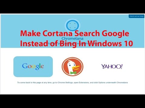 How To Make Cortana To Search Google Instead Of Bing In Windows 10 ?