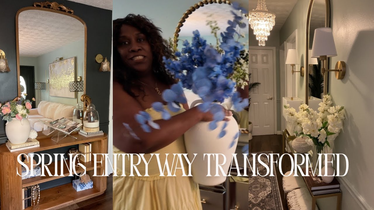 High-End Spring Decor ✨ | Styling My Credenza & Entryway Console