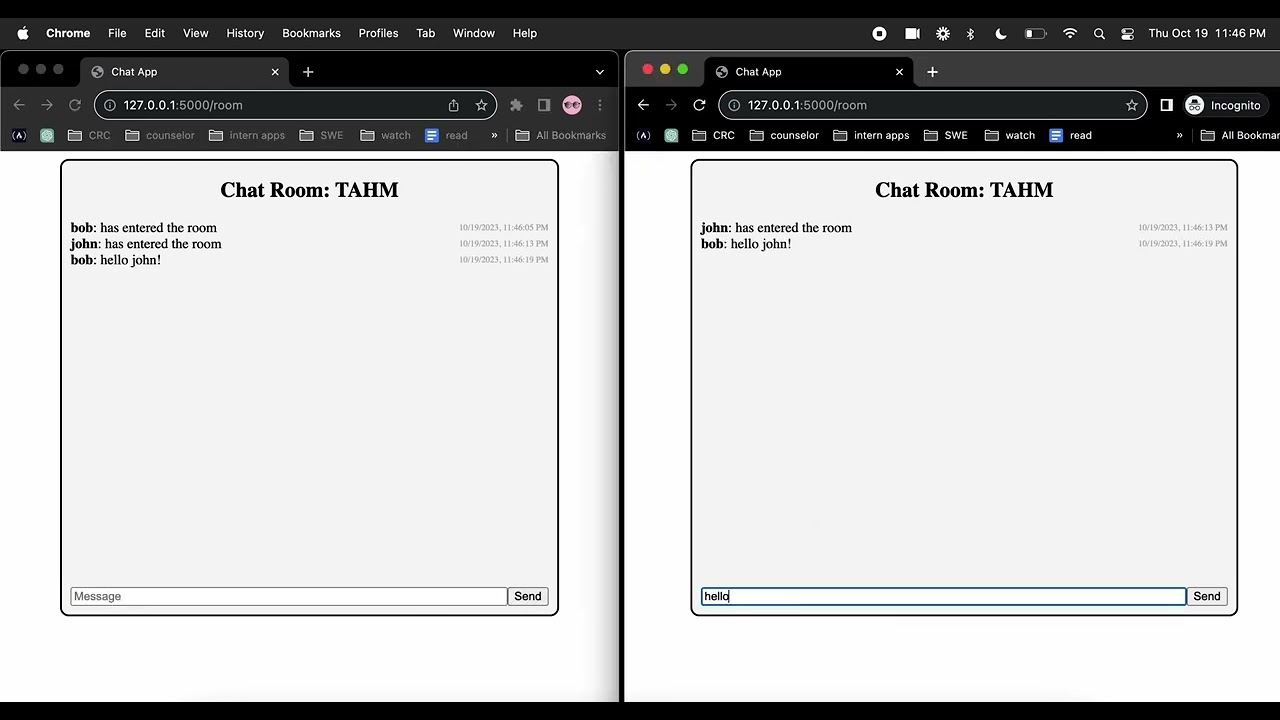 Live Chat App Built With Python & Flask Sockets
