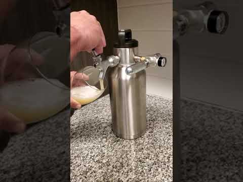 64oz Mini Keg in Action