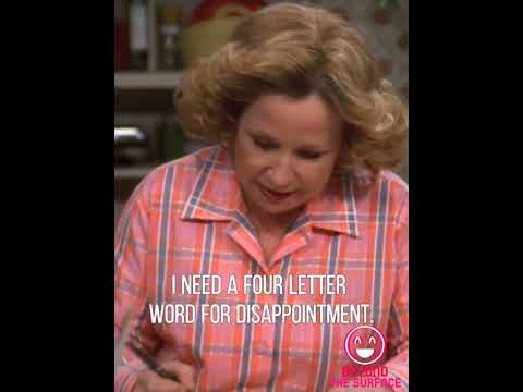 I NEED A FOUR LETTER WORD FOR DISAPPOINTMENT #THAT70SSHOW