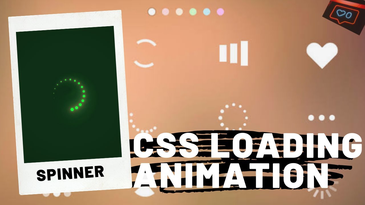 CSS tutorial: Loading animation in CSS (Spinner)!