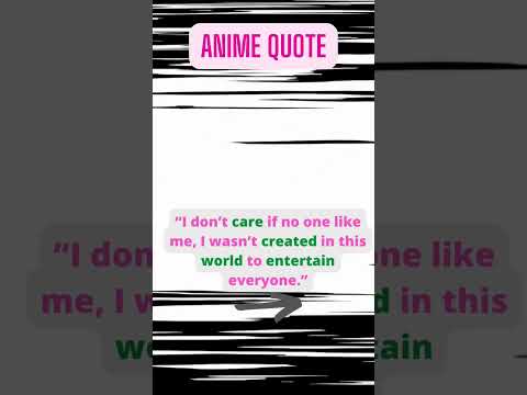 Anime Quote-Who said this? #shorts
