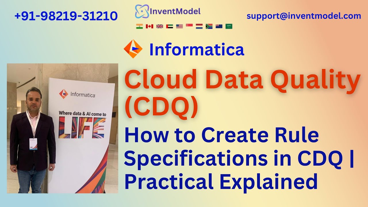 Informatica Data Quality Tutorial | How to Create Rule Specifications in CDQ