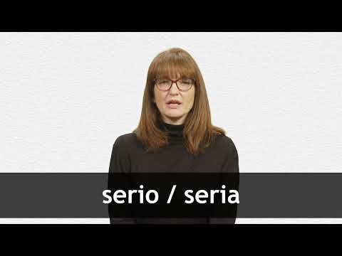 English Translation of “SERIO” | Collins Spanish-English Dictionary