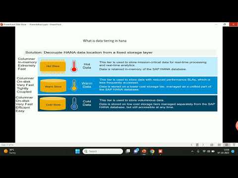 What is data tiering in hana